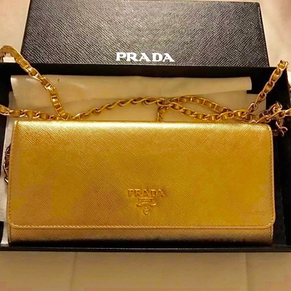 Prada | Bags | Prada Wallet On Chain | Poshmark